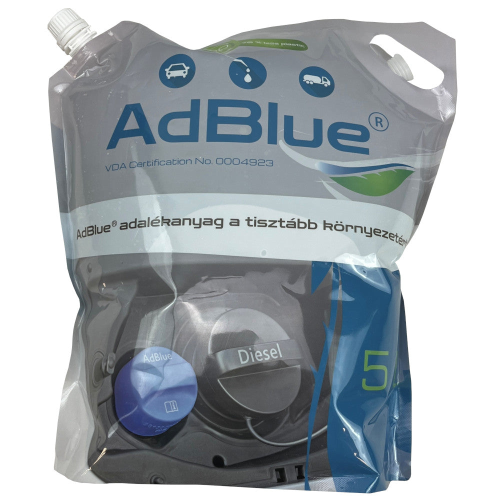 Adblue additive in a 5L doypack pouch with spout – Convoy Truck Shop HU