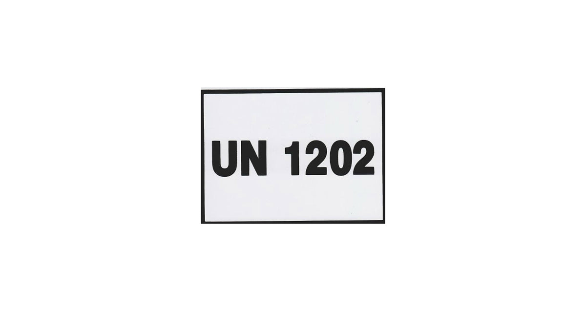 Matrica ADR UN1202 (gázolaj) 7,5-10cm – Convoy Truck Shop